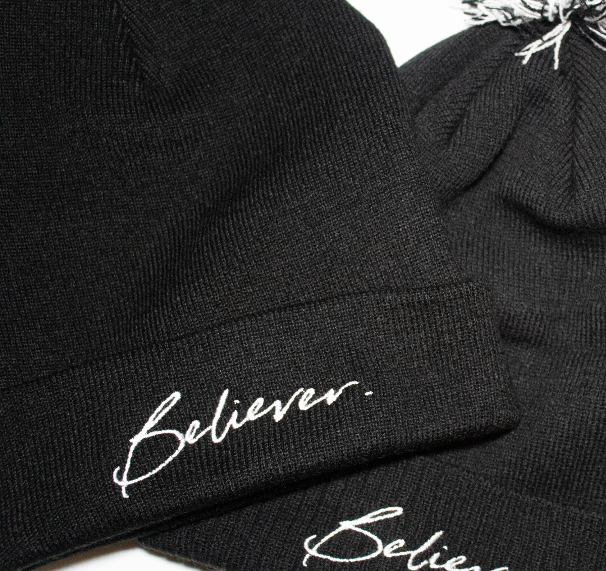 Believer. Script Bobble Beanie – Walking Witness